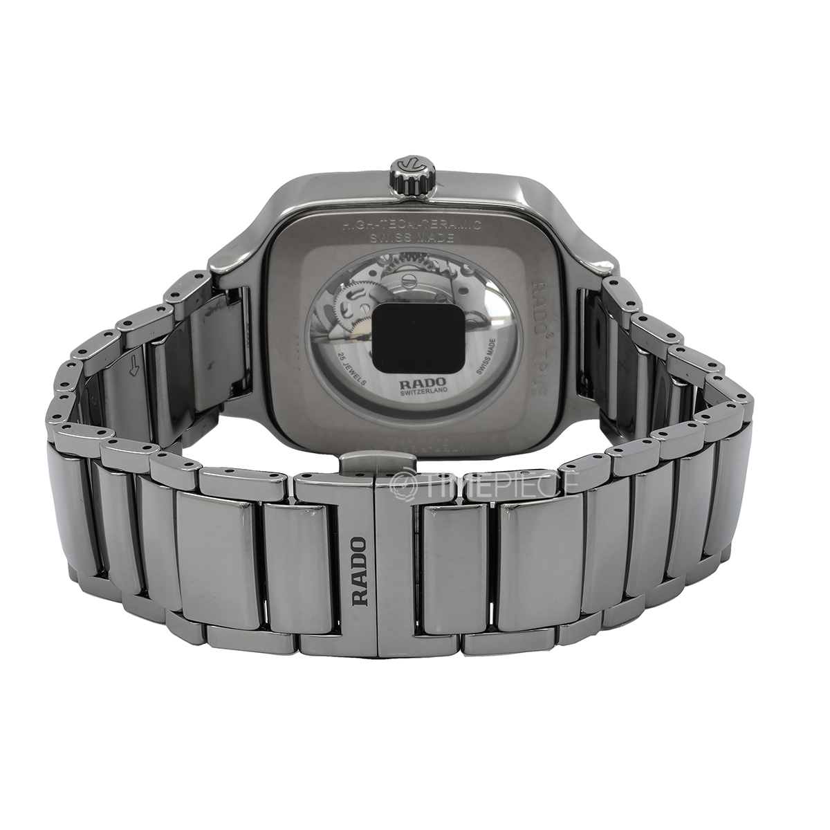 Rado True Square Automatic Blue Open Heart Dial Unisex Watch R27083202