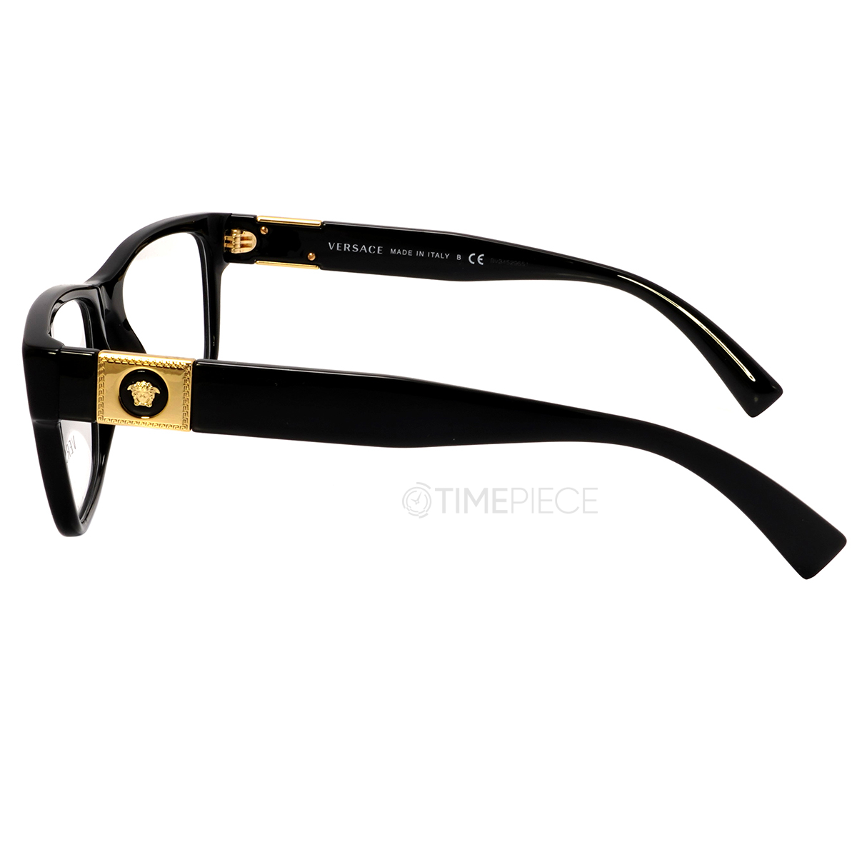 Versace Demo Rectangular Mens Eyeglasses VE3295 GB1 56