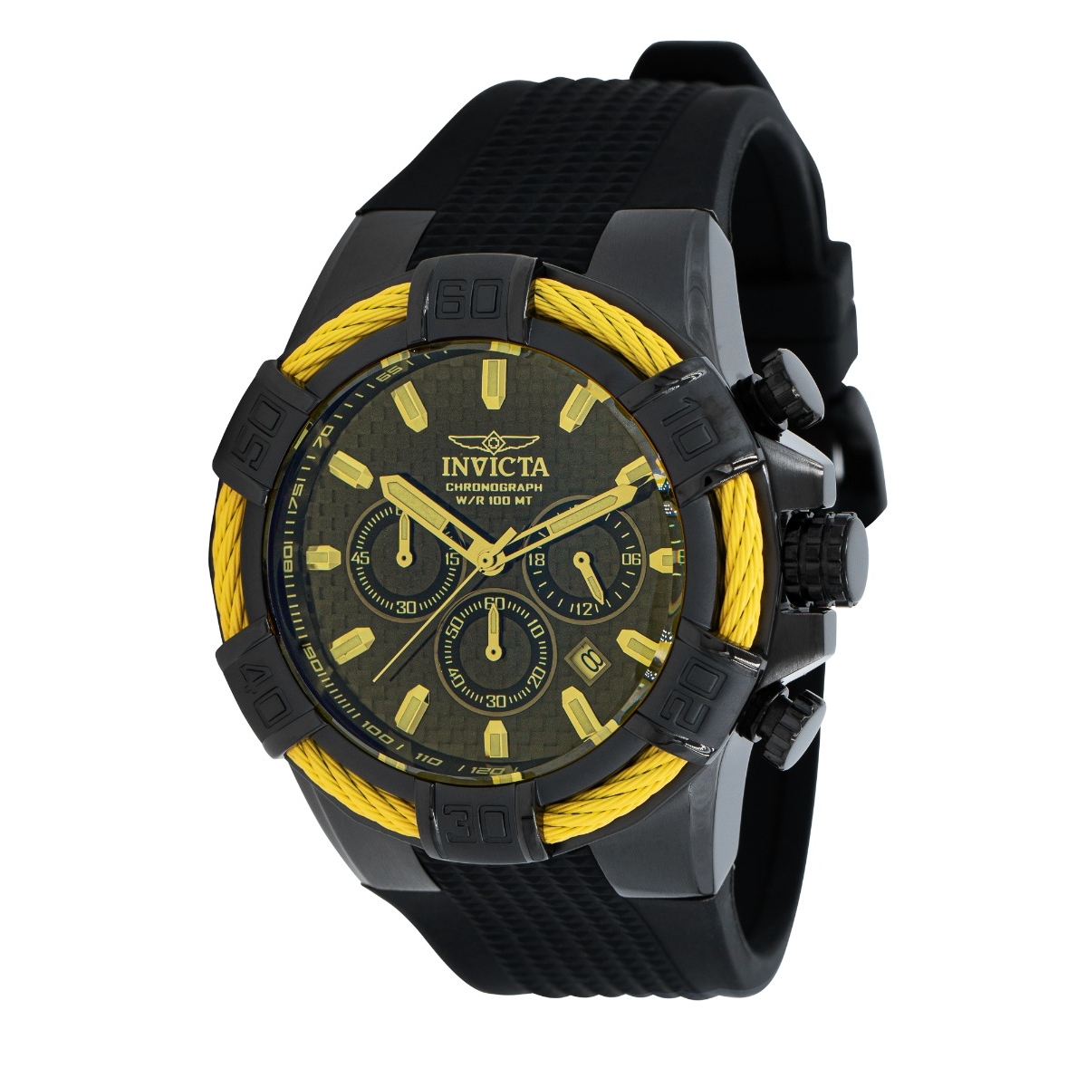 Invicta Bolt Chronograph Quartz Black Dial Mens Watch 39359