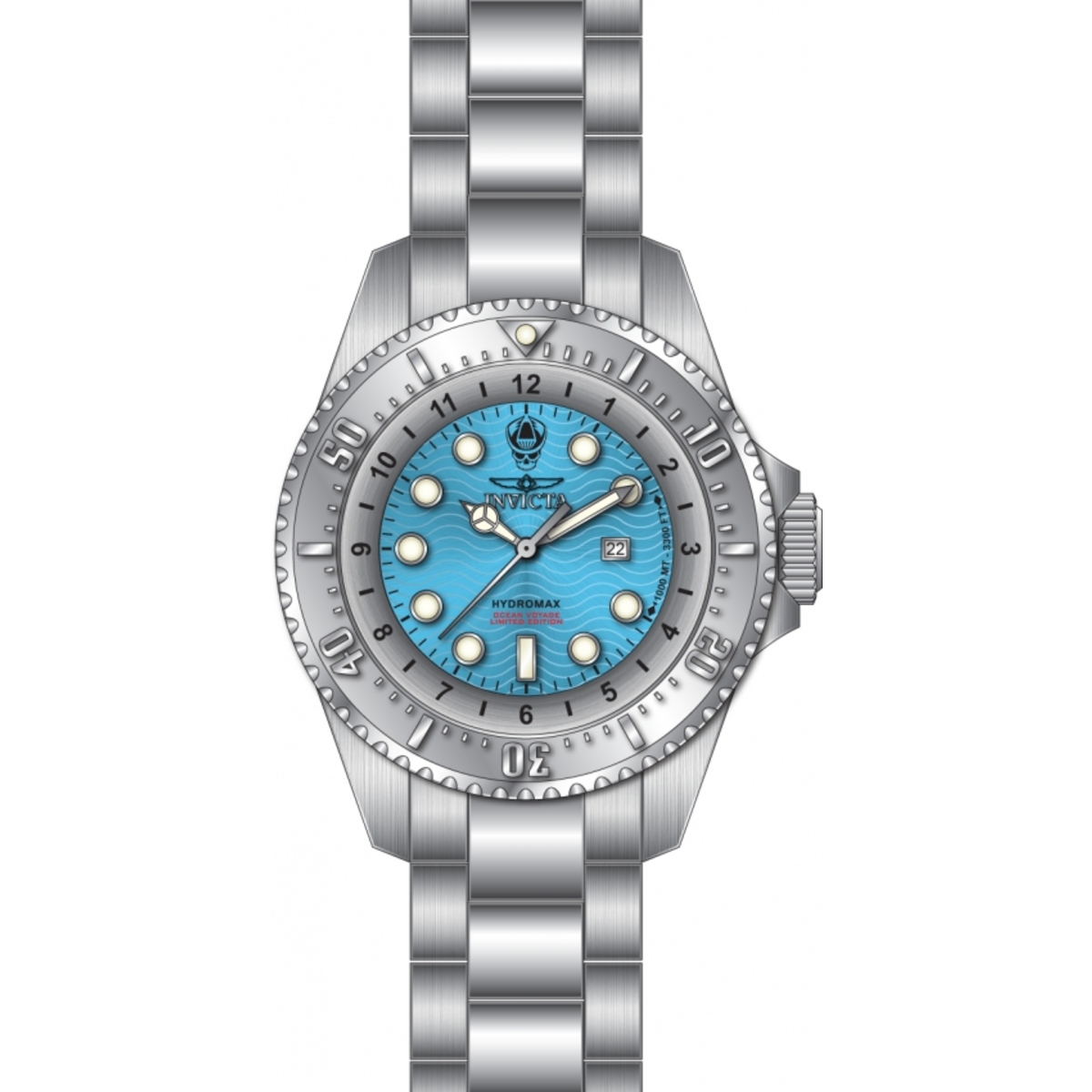 Invicta Hydromax Quartz Blue Mens Watch 30843