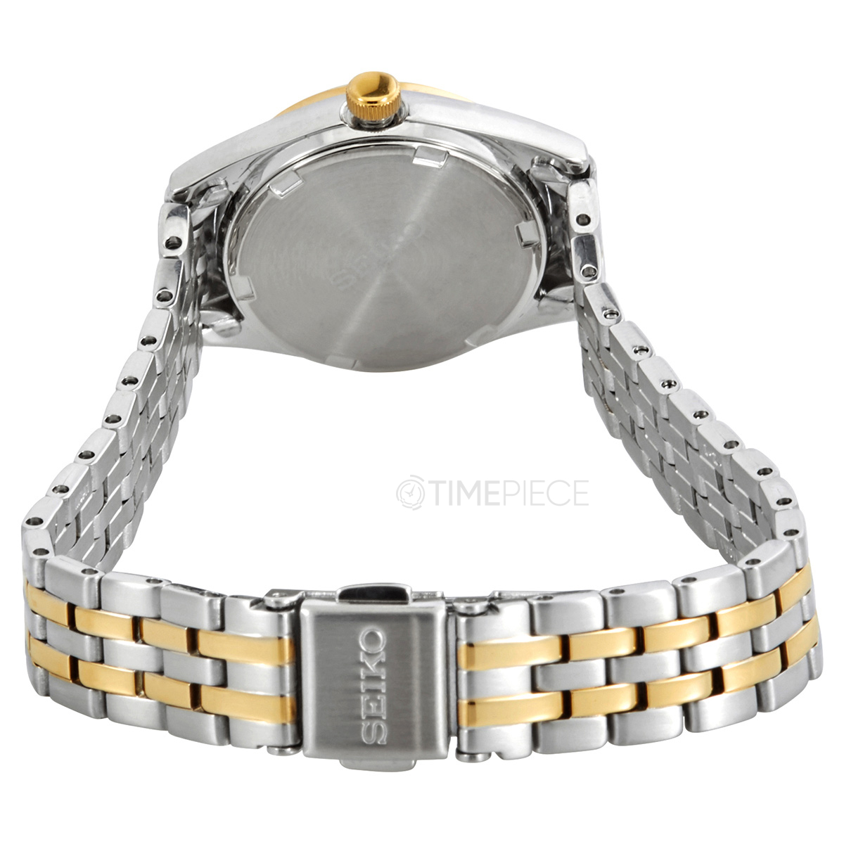 Seiko Essential Quartz White Dial Two-tone Ladies Watch SUR438