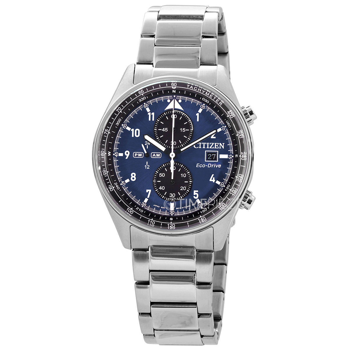 Citizen Eco-Drive Chronograph Blue Dial Mens Watch CA0770-81L