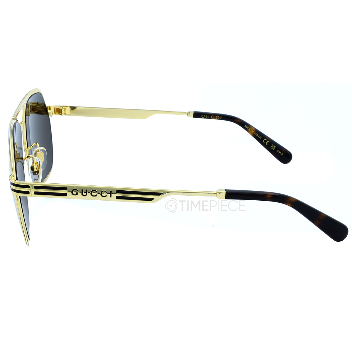 Gucci Brown Navigator Mens Sunglasses GG0981S 001 60