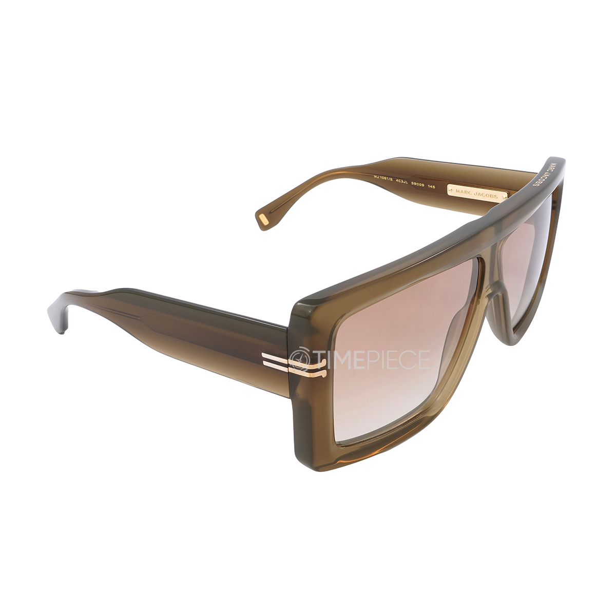 Marc Jacobs Brown Gradient Rectangular Ladies Sunglasses MJ 1061/S 04C3/JL 59