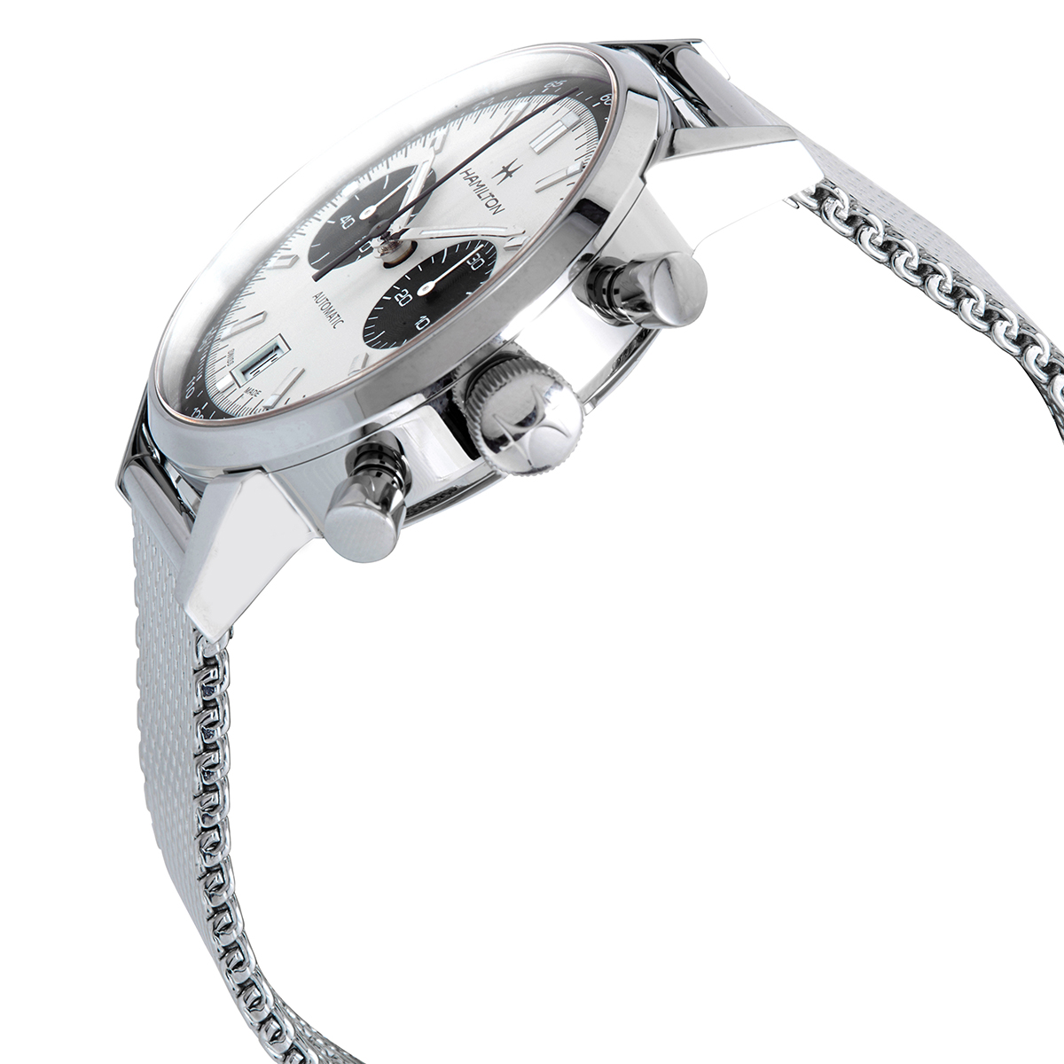 Hamilton American Classic Chronograph Automatic White Dial Mens Watch ...