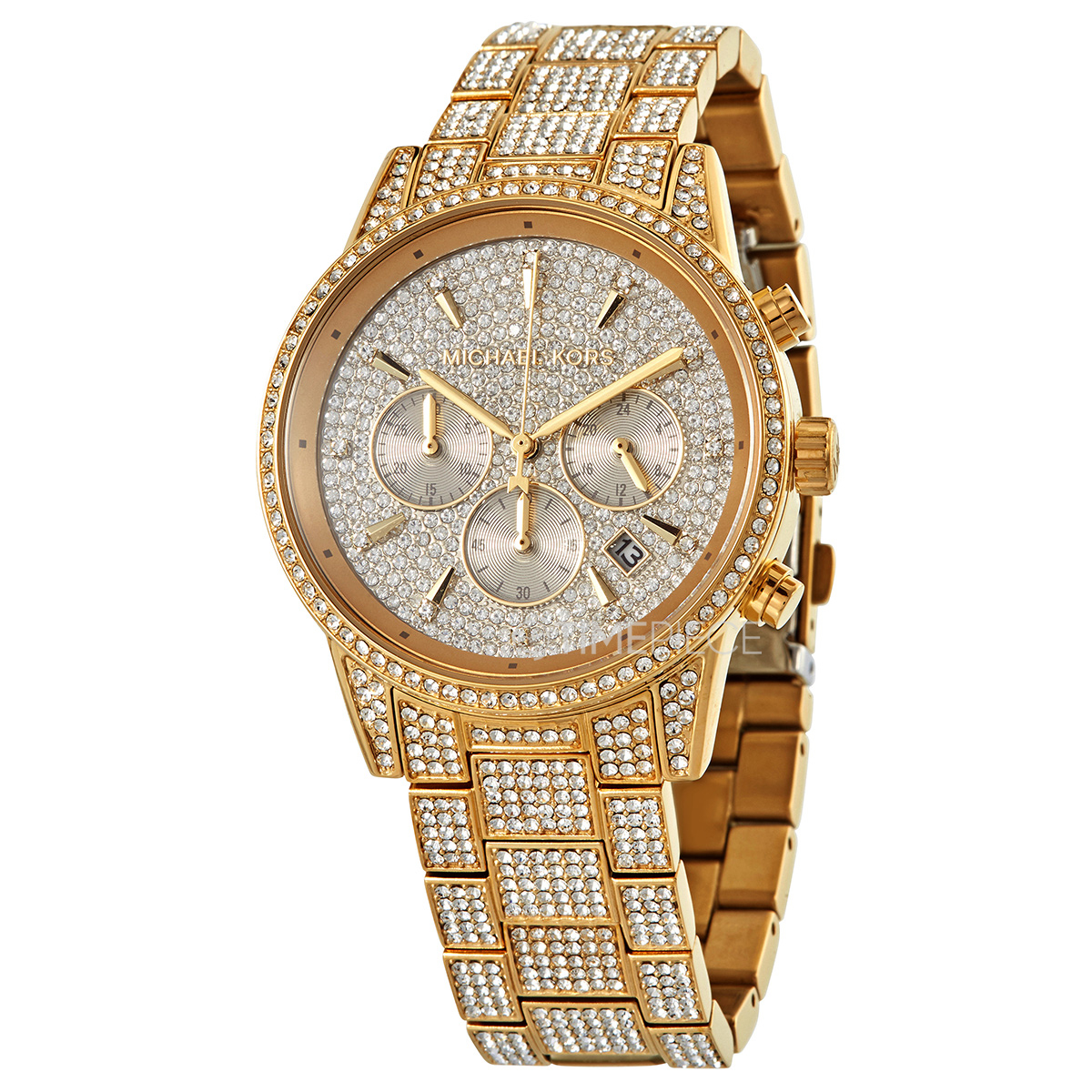 Michael Kors Ritz Chronograph Quartz Crystal Pave Ladies Watch MK6747