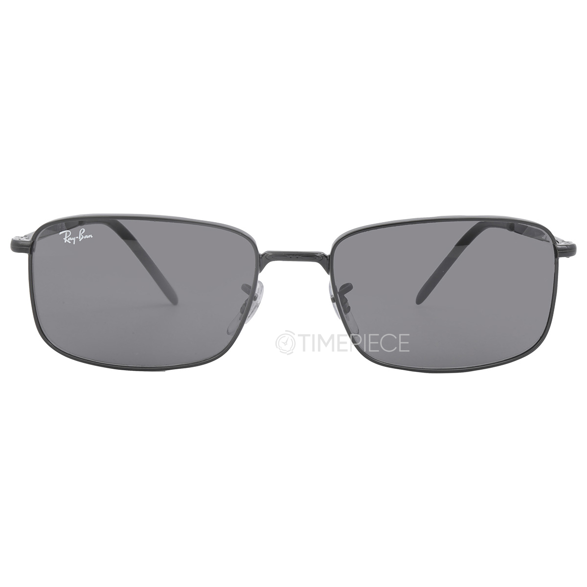 Ray Ban Dark Grey Classic Rectangular Unisex Sunglasses RB3717 002/B1 57