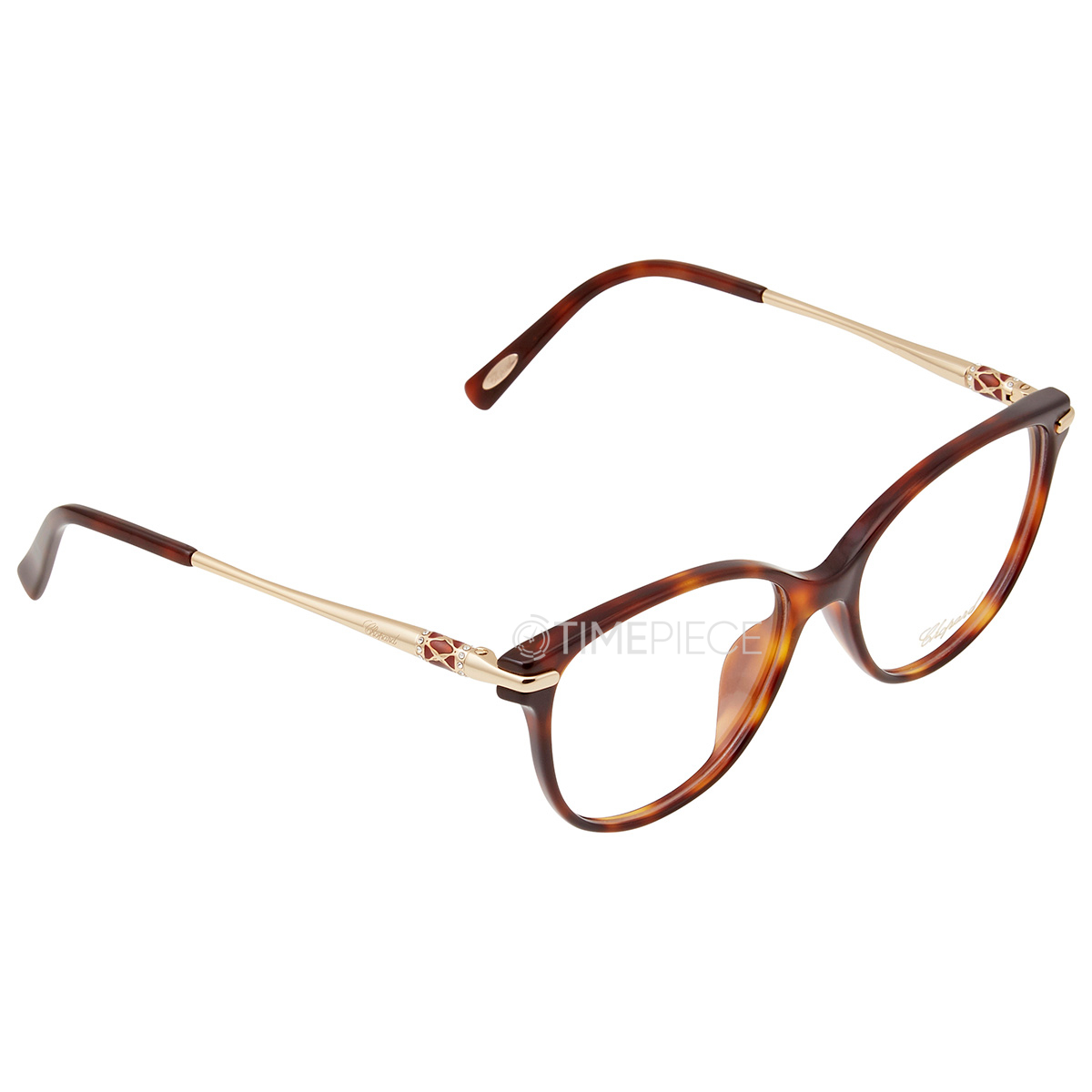 Chopard Unisex Tortoise Square Eyeglass Frames VCH216G09XK53