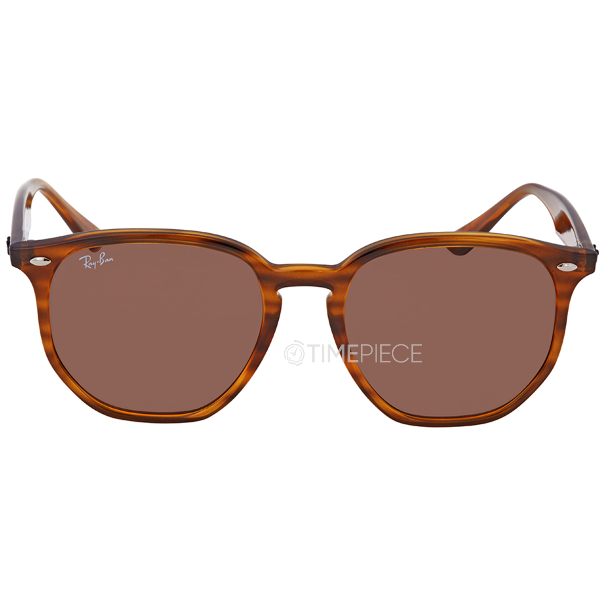 Ray Ban RB4306 Dark Brown Classic Mens Hexagonal Sunglasses RB4306 820/ ...