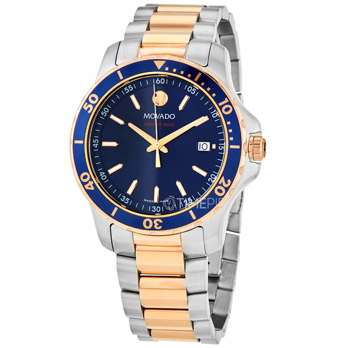 Movado Series 800 Quartz Blue Dial Mens Watch 2600149
