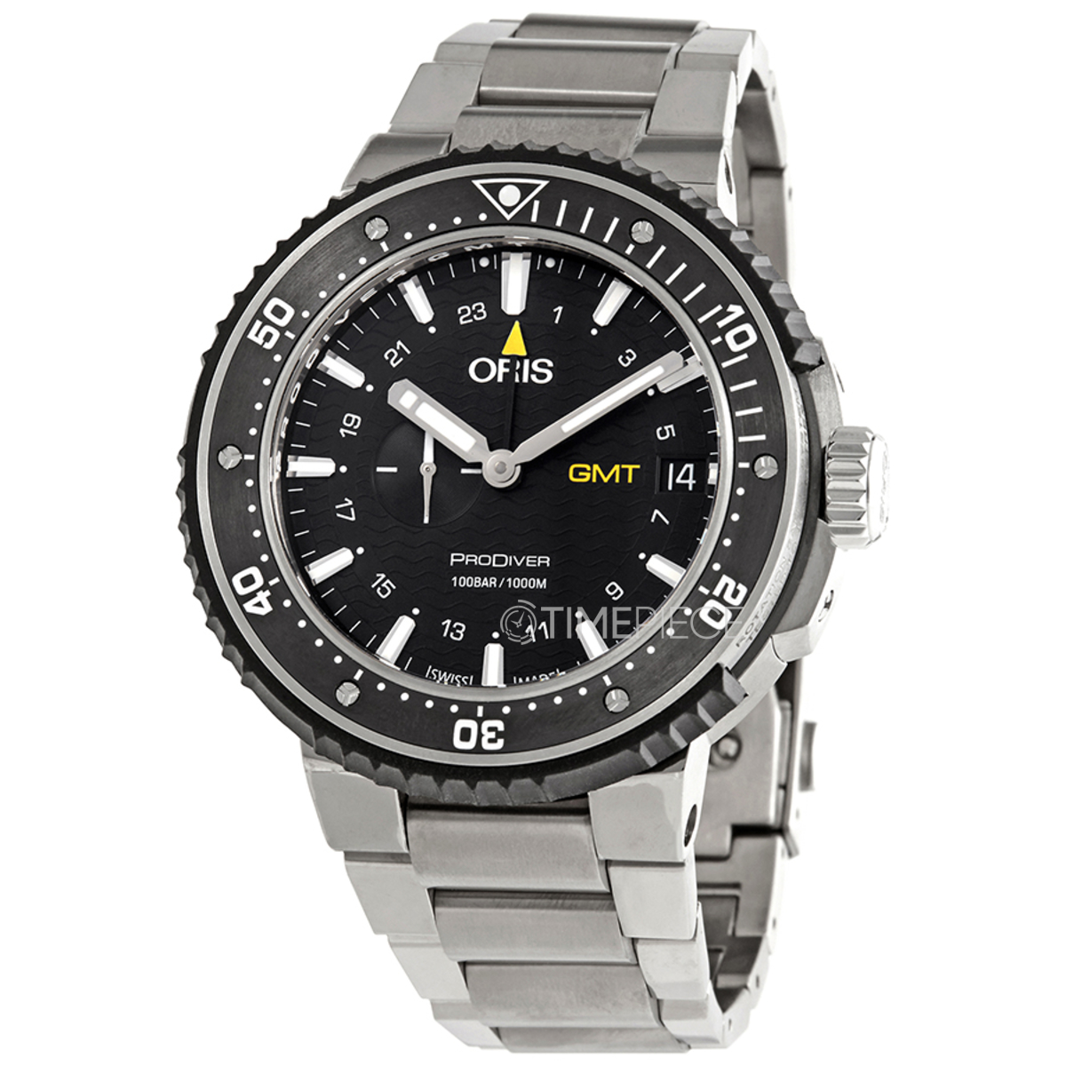 Oris ProDiver GMT Black Dial Automatic Mens Steel Watch 01 748 7748 ...