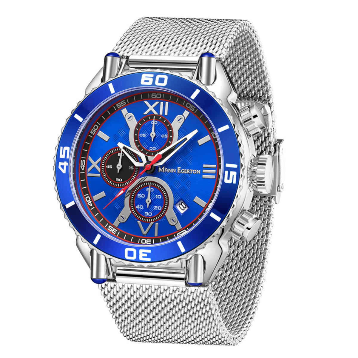 Mann Egerton Magnitude Blue Dial Mens Watch ME0091
