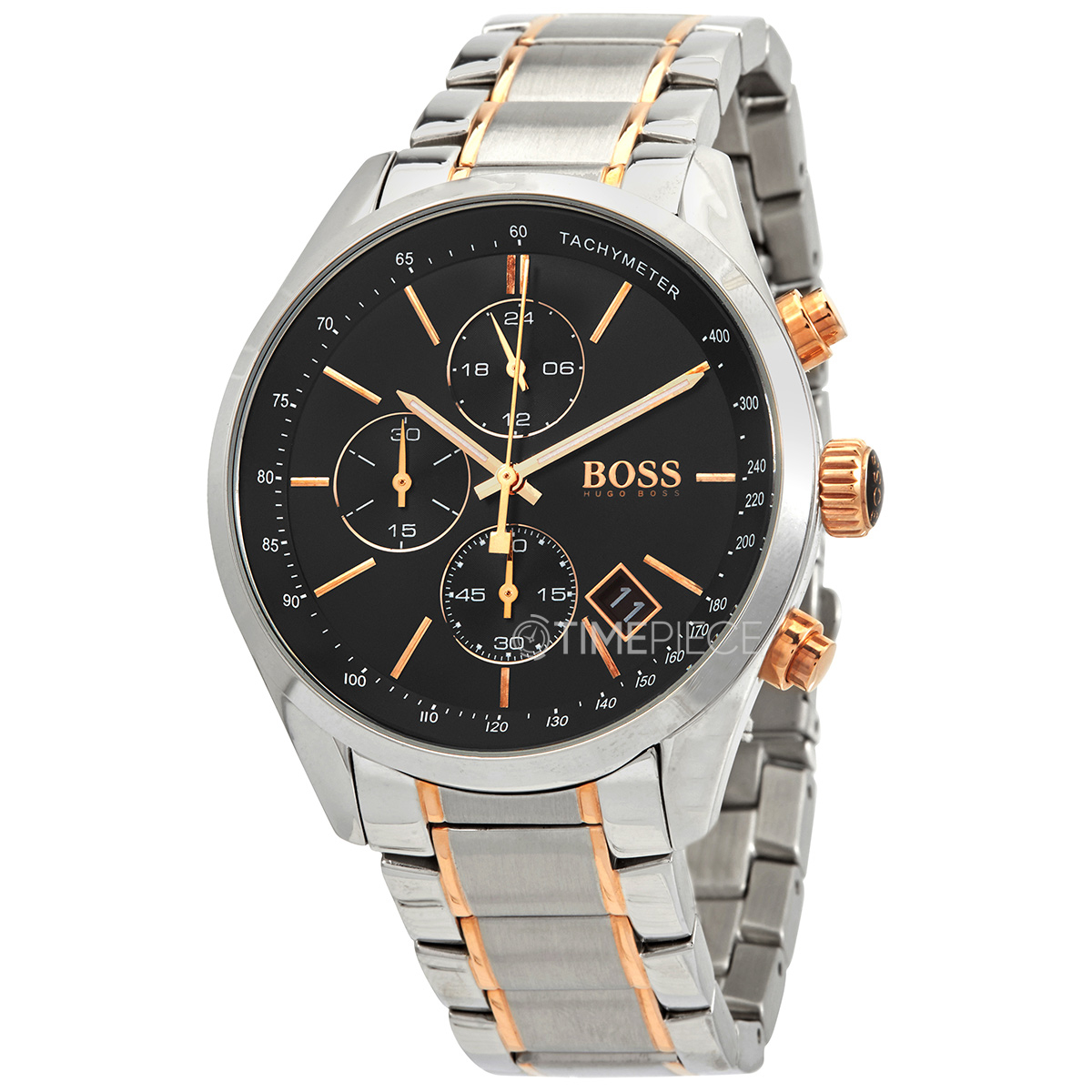 Hugo Boss Grand Prix Chronograph Quartz Black Dial Mens Watch 1513473