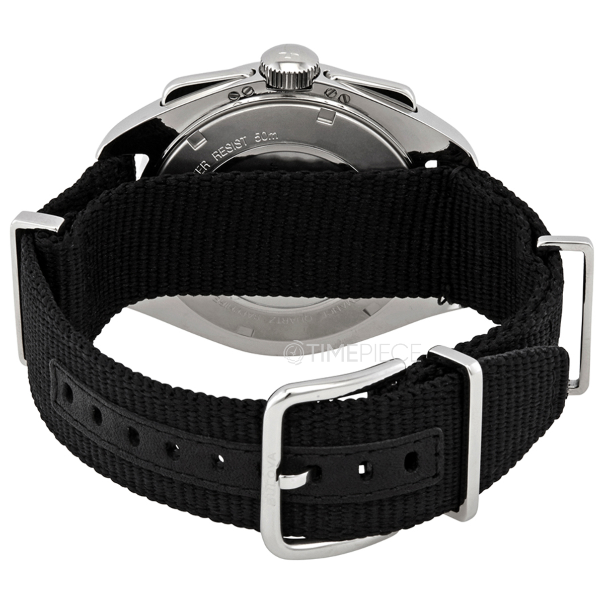 Bulova Special Edition Lunar Pilot Chronograph Black Dial Mens Watch 96A225