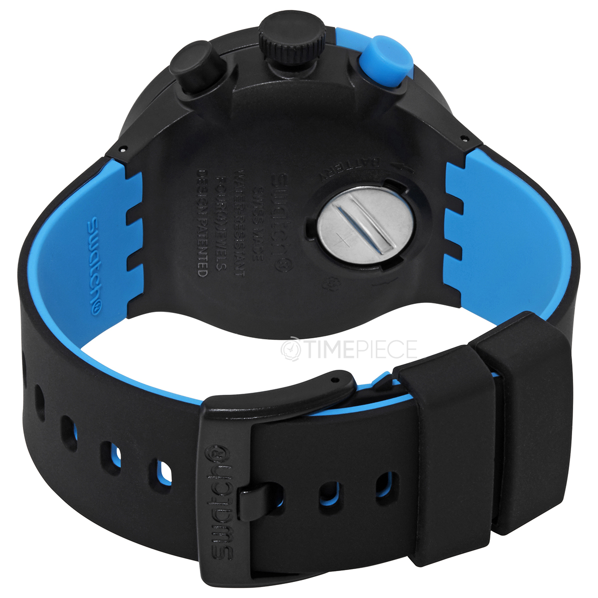 Swatch Checkpoint Blue Chronograph Quartz Unisex Watch SB02B401