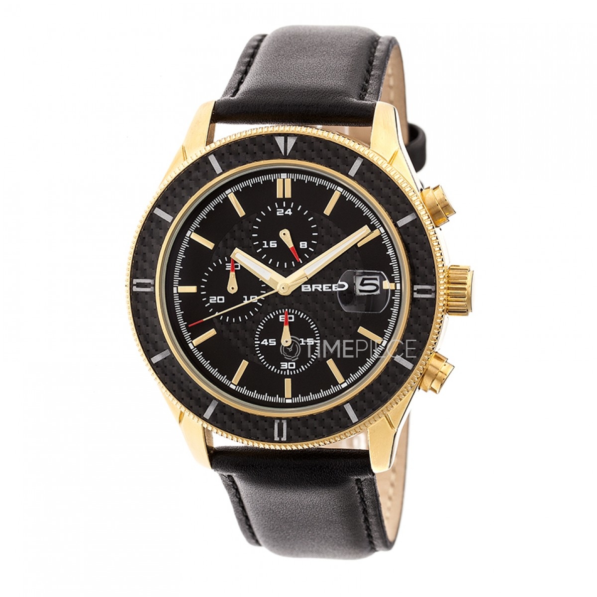 Breed Maverick Chronograph Black Dial Mens Watch 7506