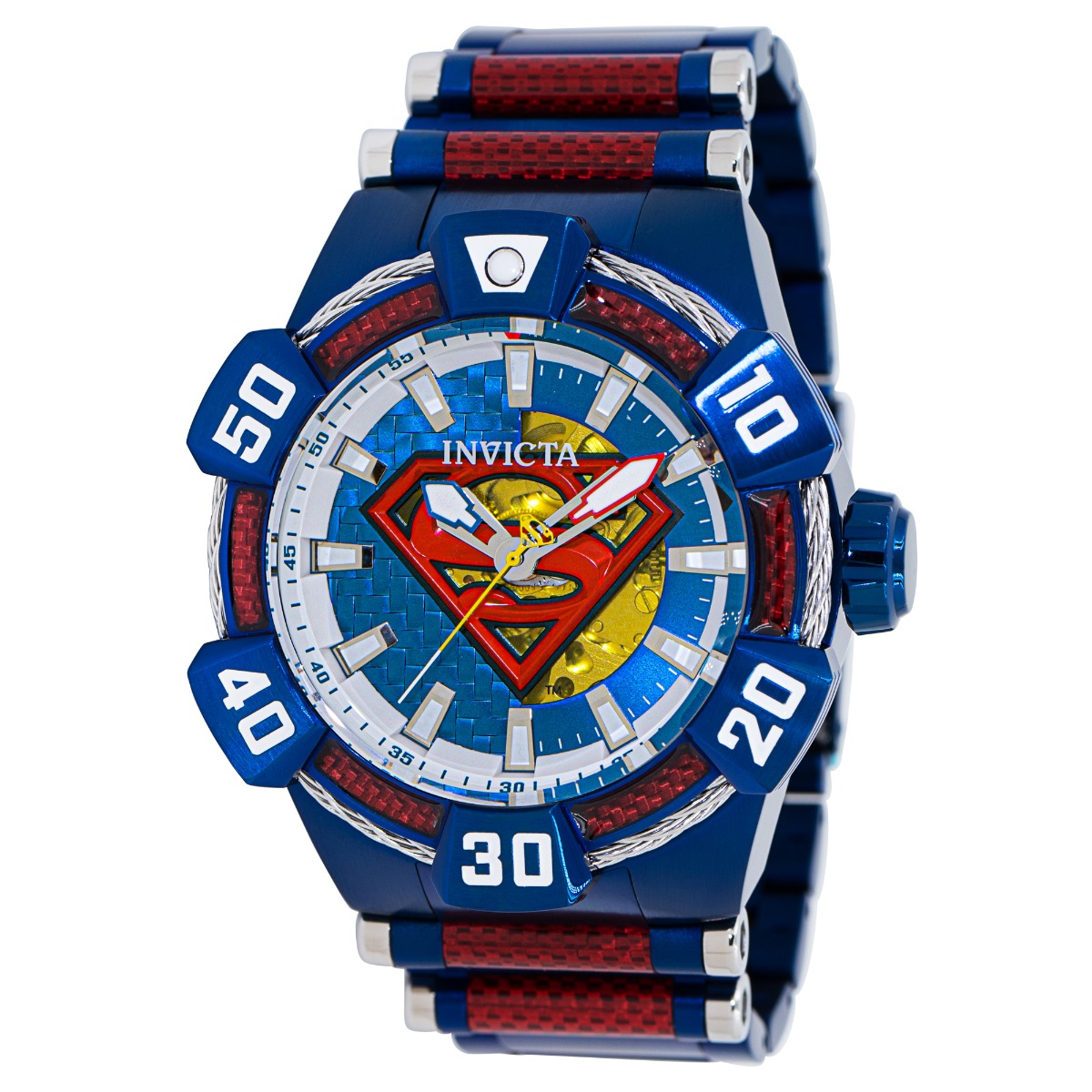 Invicta DC Comics Superman Automatic Blue Dial Mens Watch 41001
