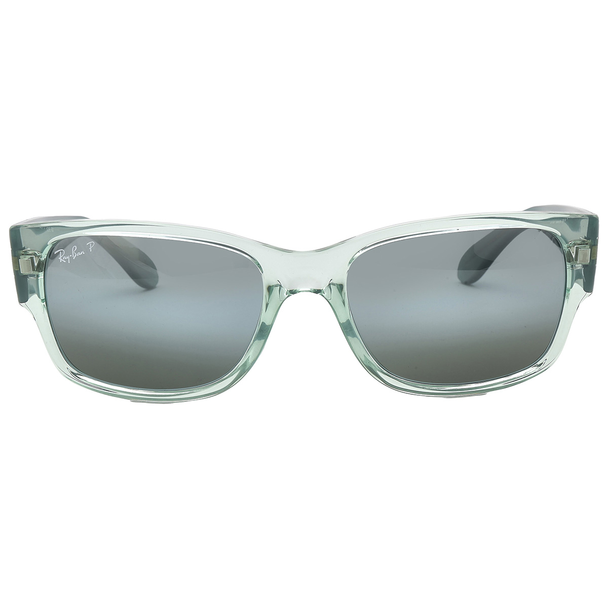 Ray Ban Polarized Blue Square Unisex Sunglasses RB4388 6646G6 55