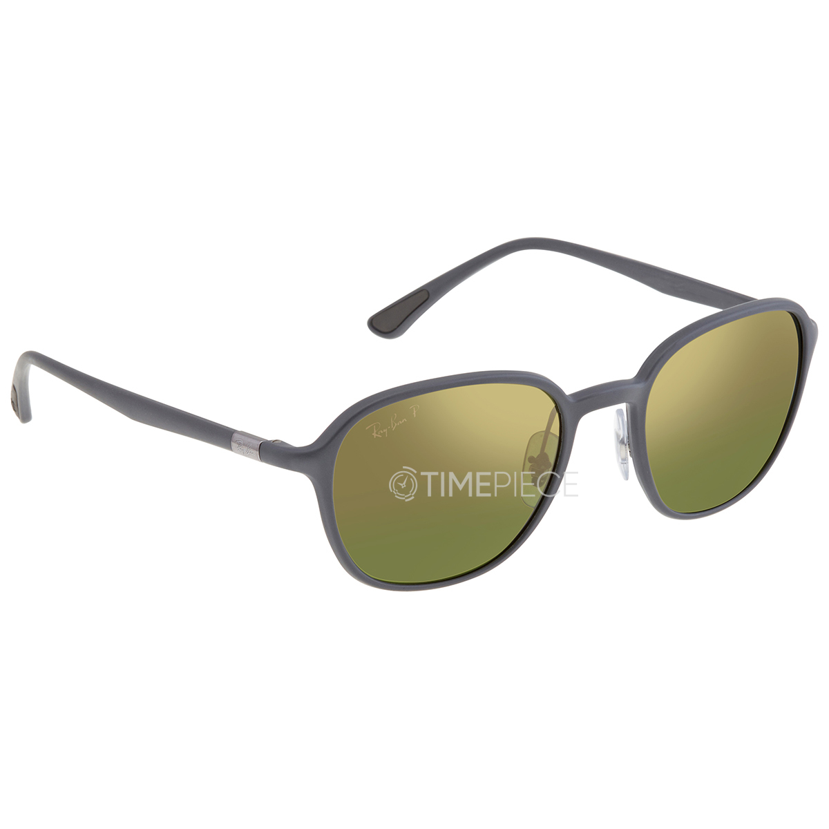 Ray Ban Green Mirror Chromance Square Unisex Sunglasses RB4341CH 60176O 51