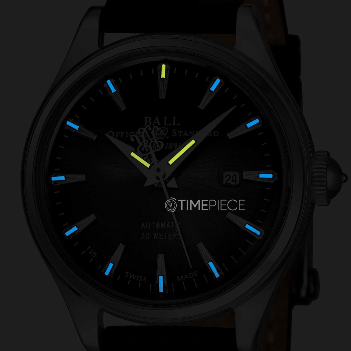 Ball Trainmaster Eternity Automatic Black Dial Ladies Watch NL2080D-LJ-BK