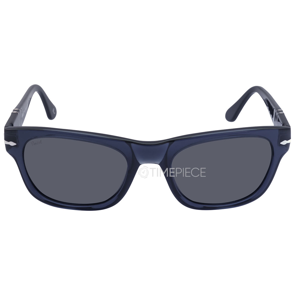 Persol Dark Gray Rectangular Unisex Sunglasses PO3269S 181/B1 52