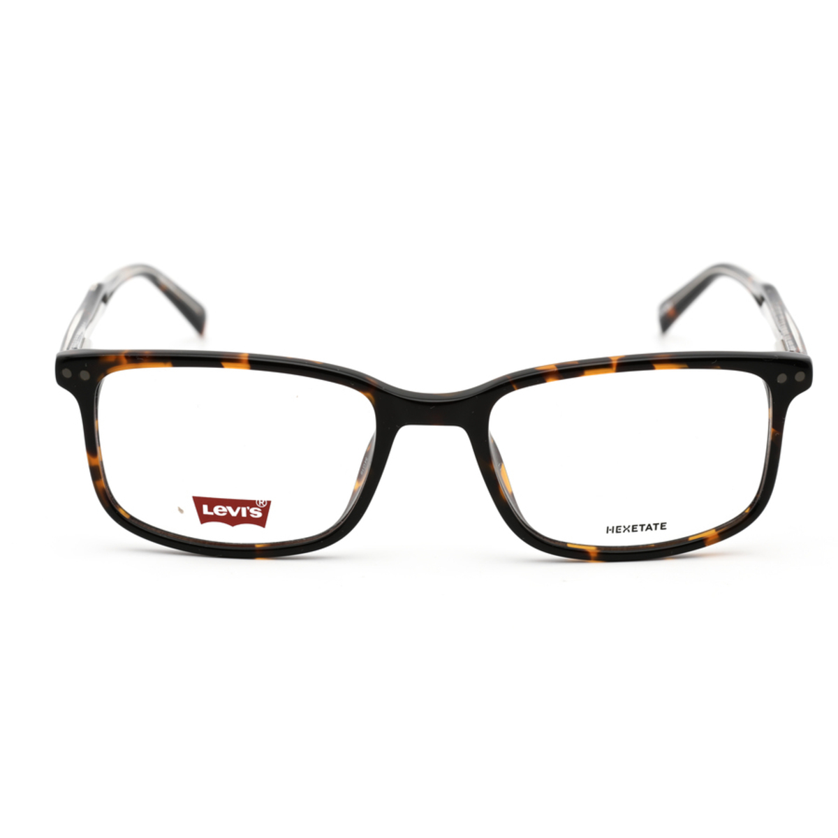 Levi's Mens Tortoise Rectangular Eyeglass Frames LV501900860054