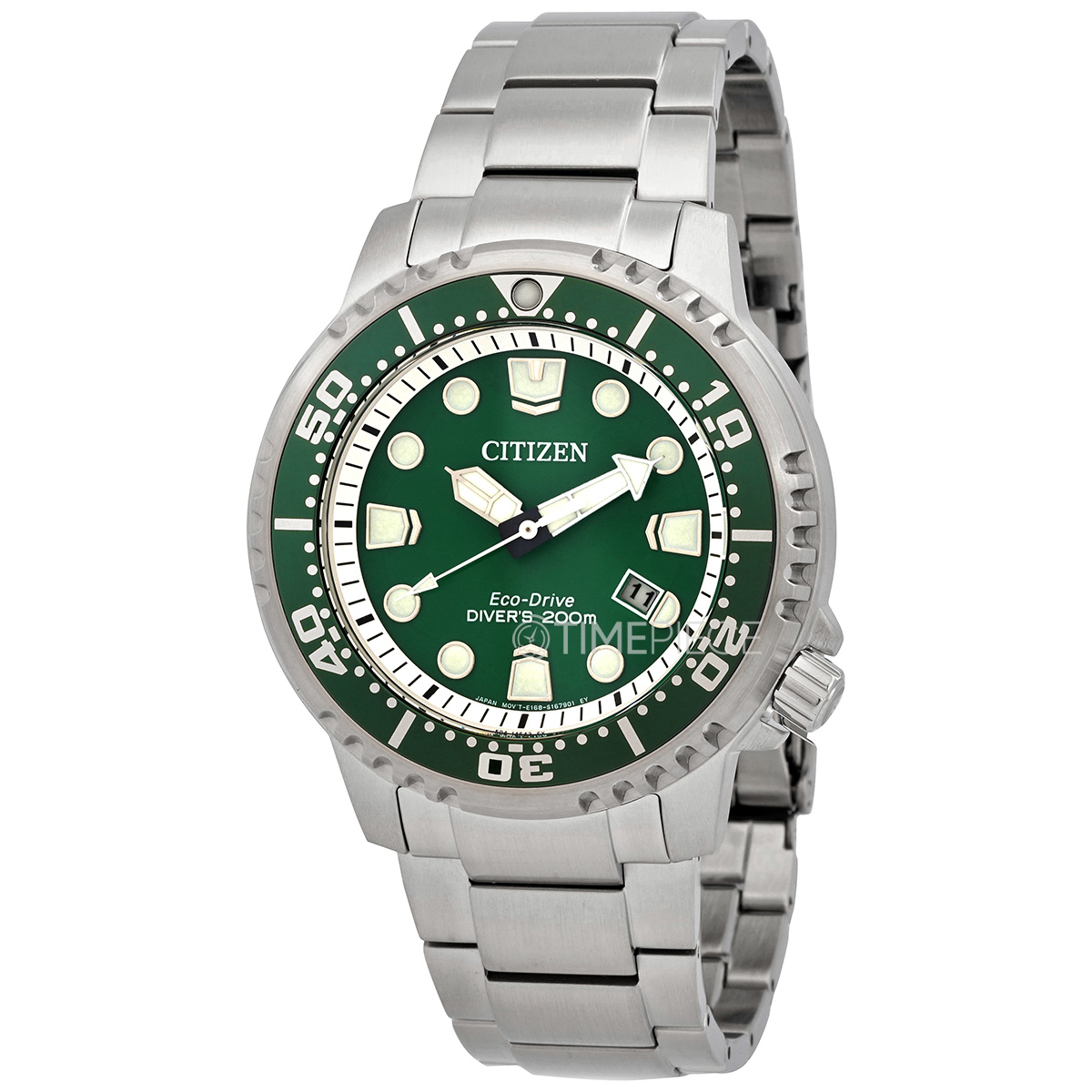 Citizen Promaster Eco-Drive Green Dial Mens Watch BN0158-85X