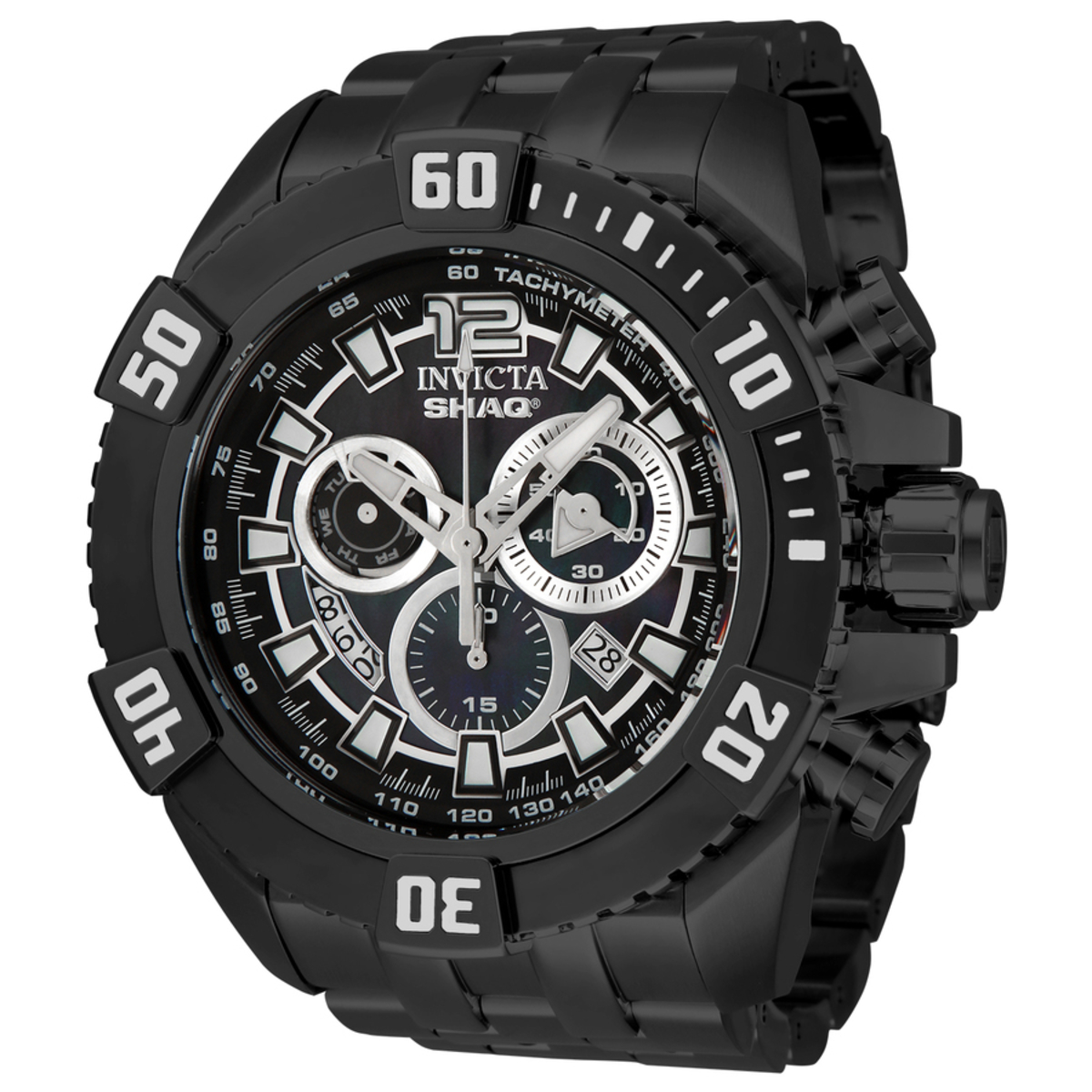 Invicta SHAQ Chronograph Quartz Black Dial Mens Watch 33770
