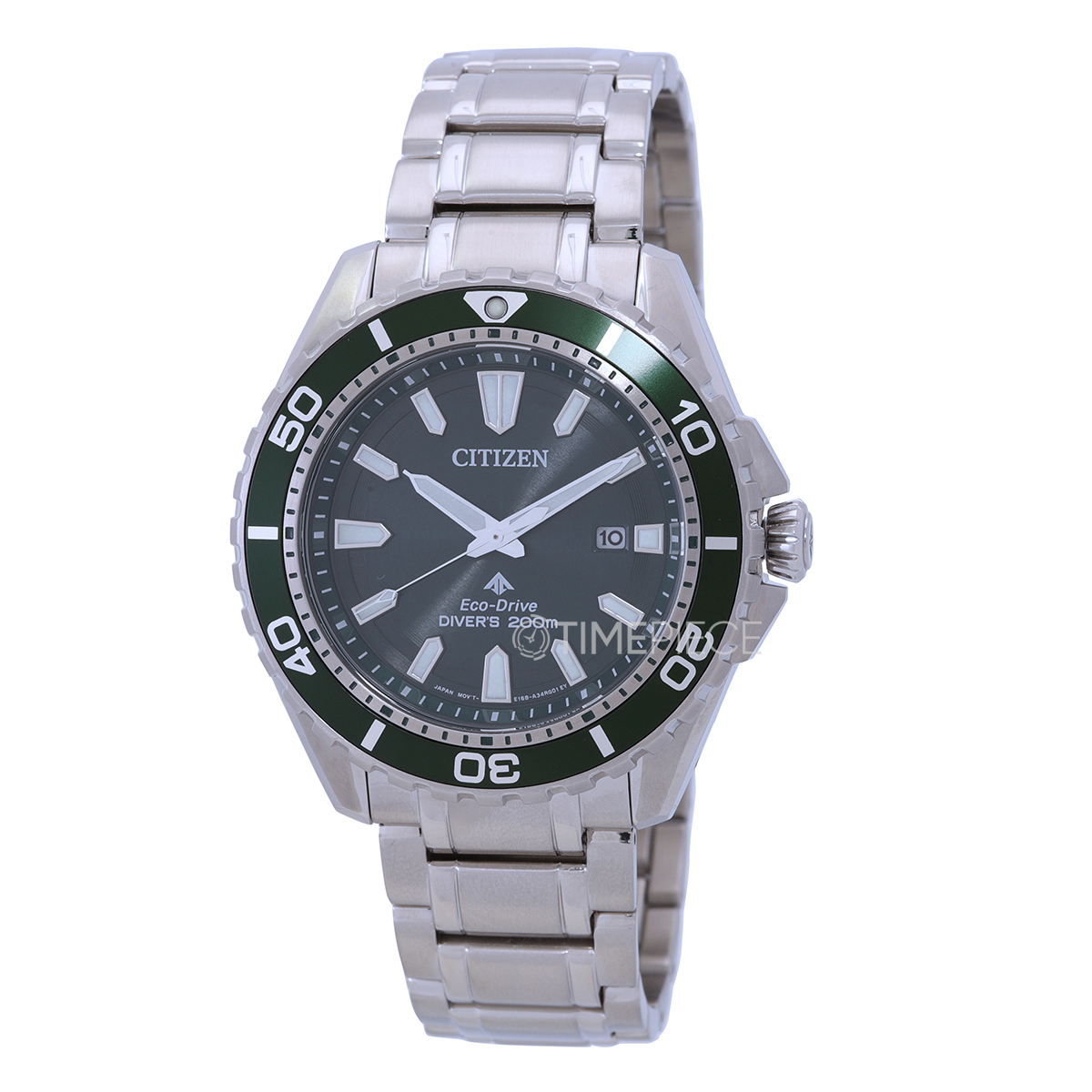 Citizen Promaster Marine Eco-Drive Green Dial Mens Watch BN0199-53X