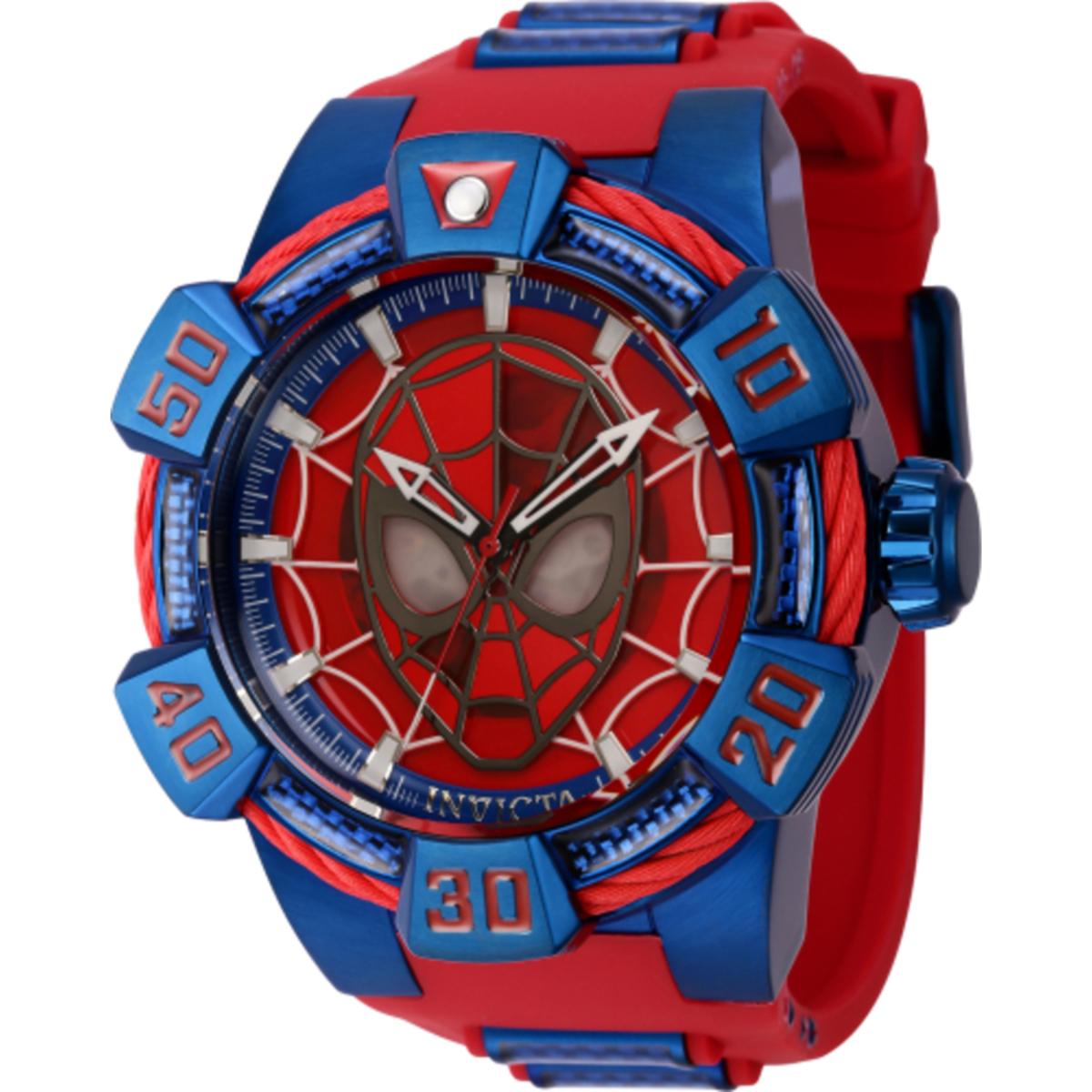Invicta Marvel Spiderman Automatic Red Dial Mens Watch 41022