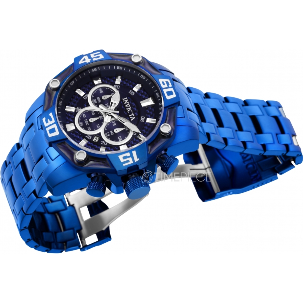 Invicta Pro Diver Chronograph Quartz Blue Dial Mens Watch 33851