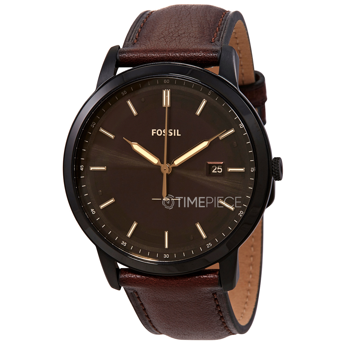 Fossil The Minimalist Solar-powered Black Dial Mens Watch FS5841
