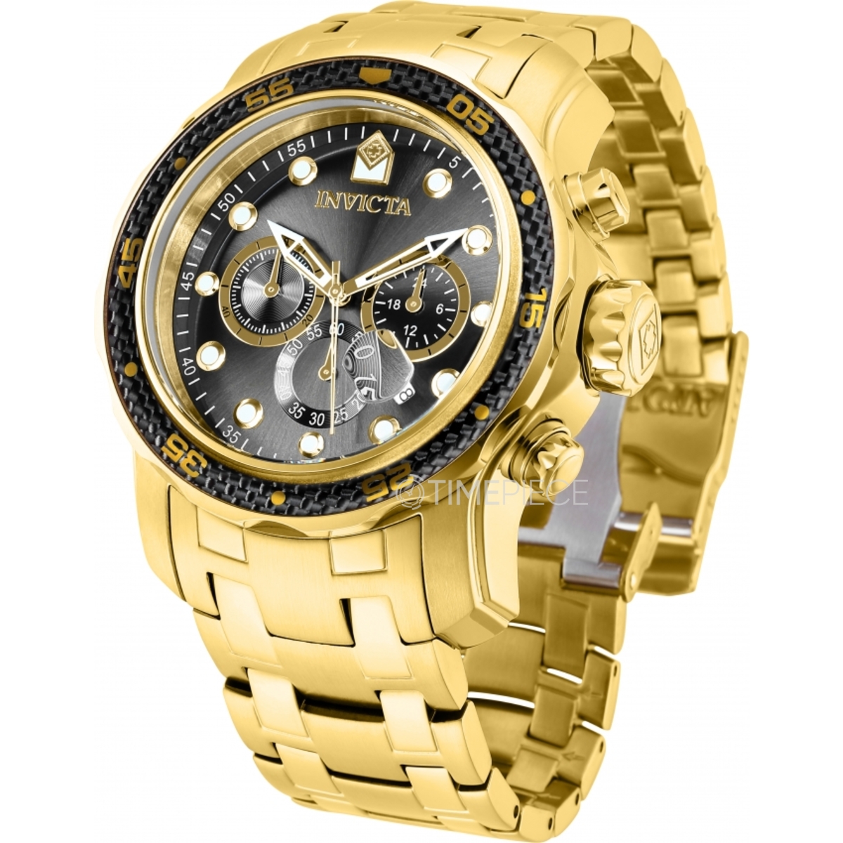 Invicta Pro Diver Chronograph Quartz Charcoal Dial Mens Watch 35398