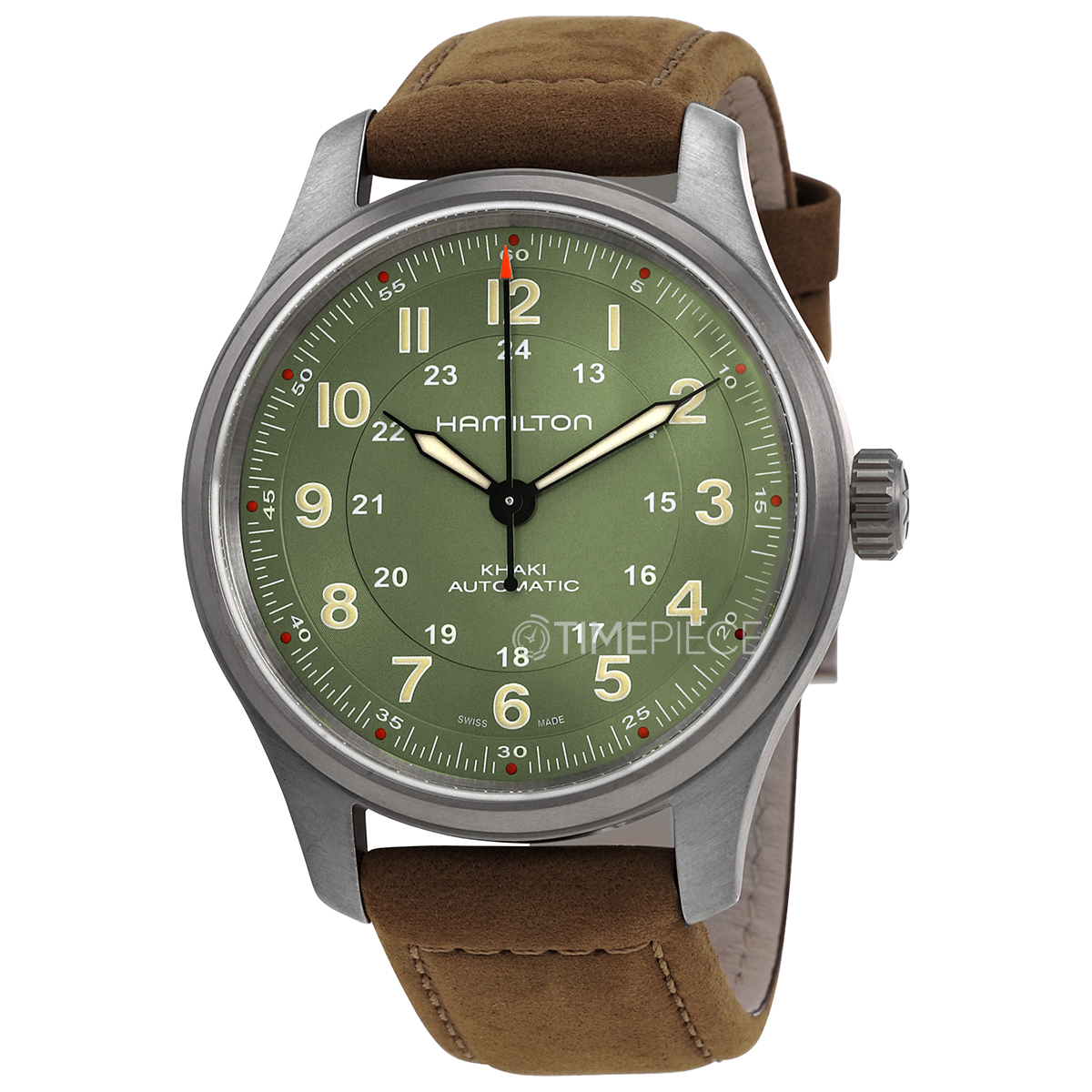 Hamilton Khaki Field Automatic Green Dial Mens Watch H70545560