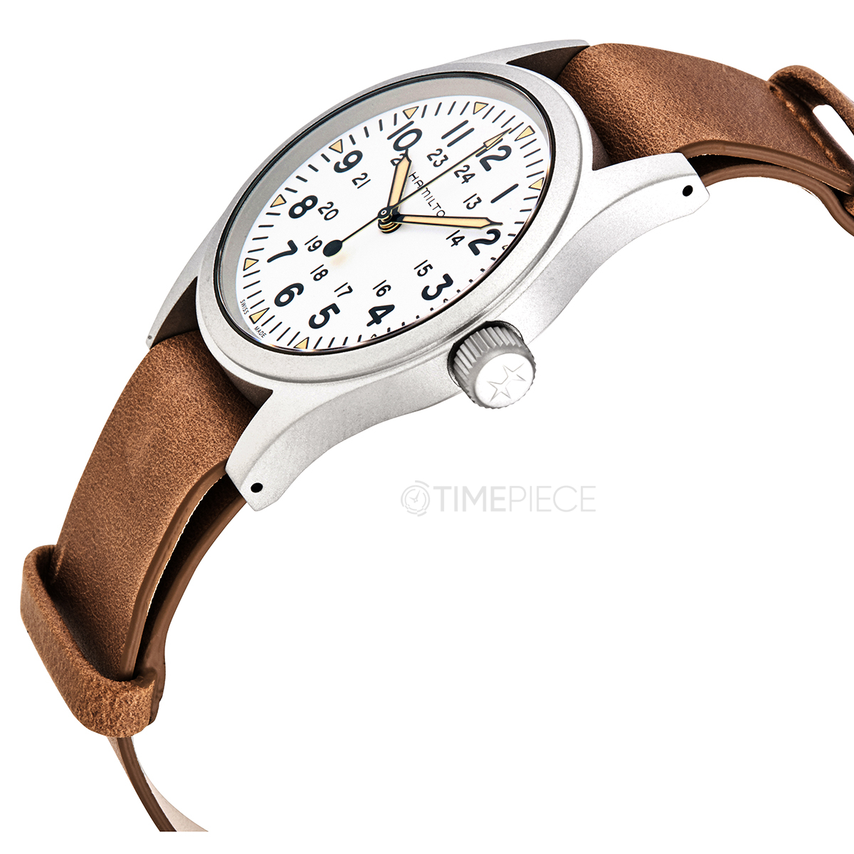 Hamilton Khaki Field Hand Wind White Dial Mens Watch H69439511