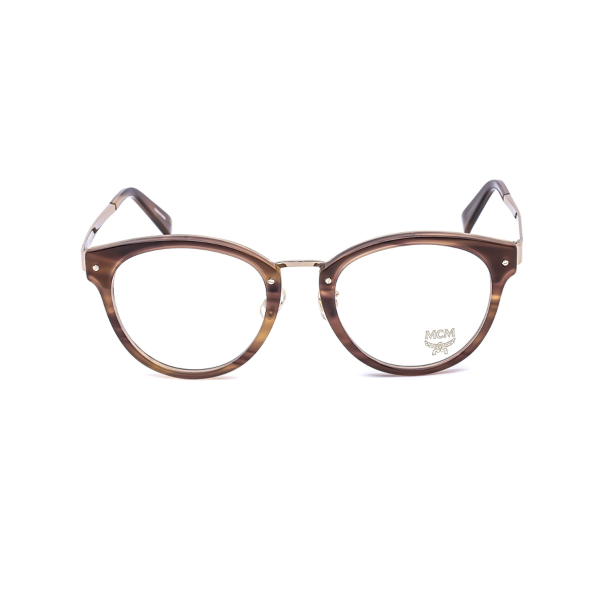 MCM Unisex Brown Round Eyeglass Frames MCM2632A