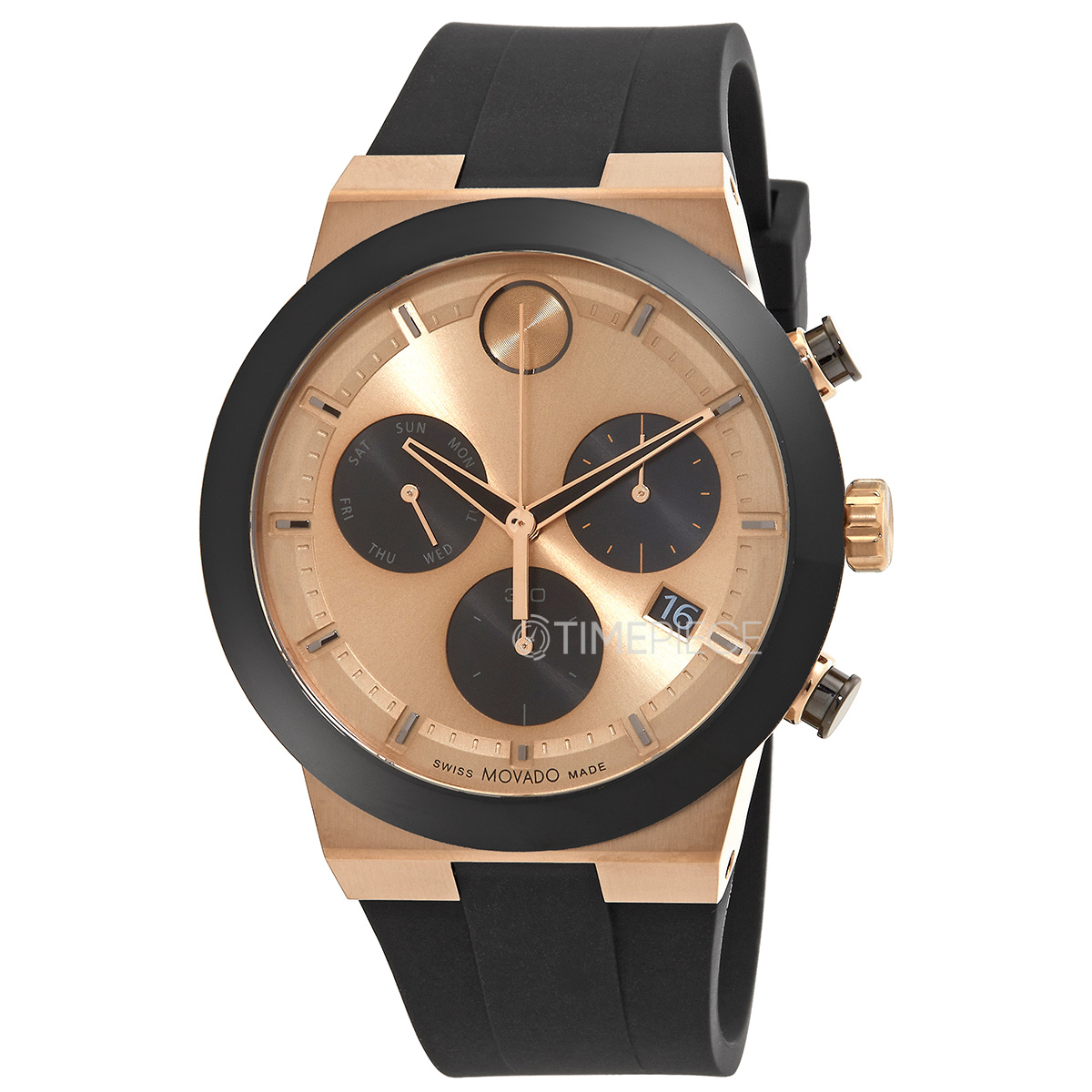 Movado Bold Fusion Chronograph Bronze Dial Quartz Mens Watch 3600854