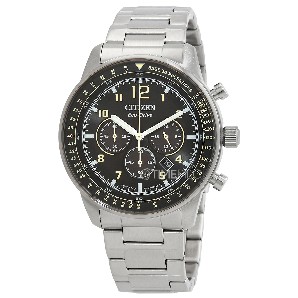 Citizen Chronograph Eco-Drive Black Dial Mens Watch CA4500-83E