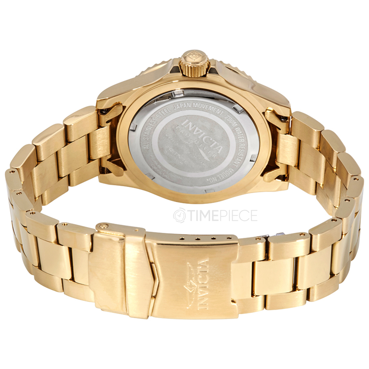 Invicta Pro Diver Gold-tone Black Dial 40 mm Mens Watch 26975