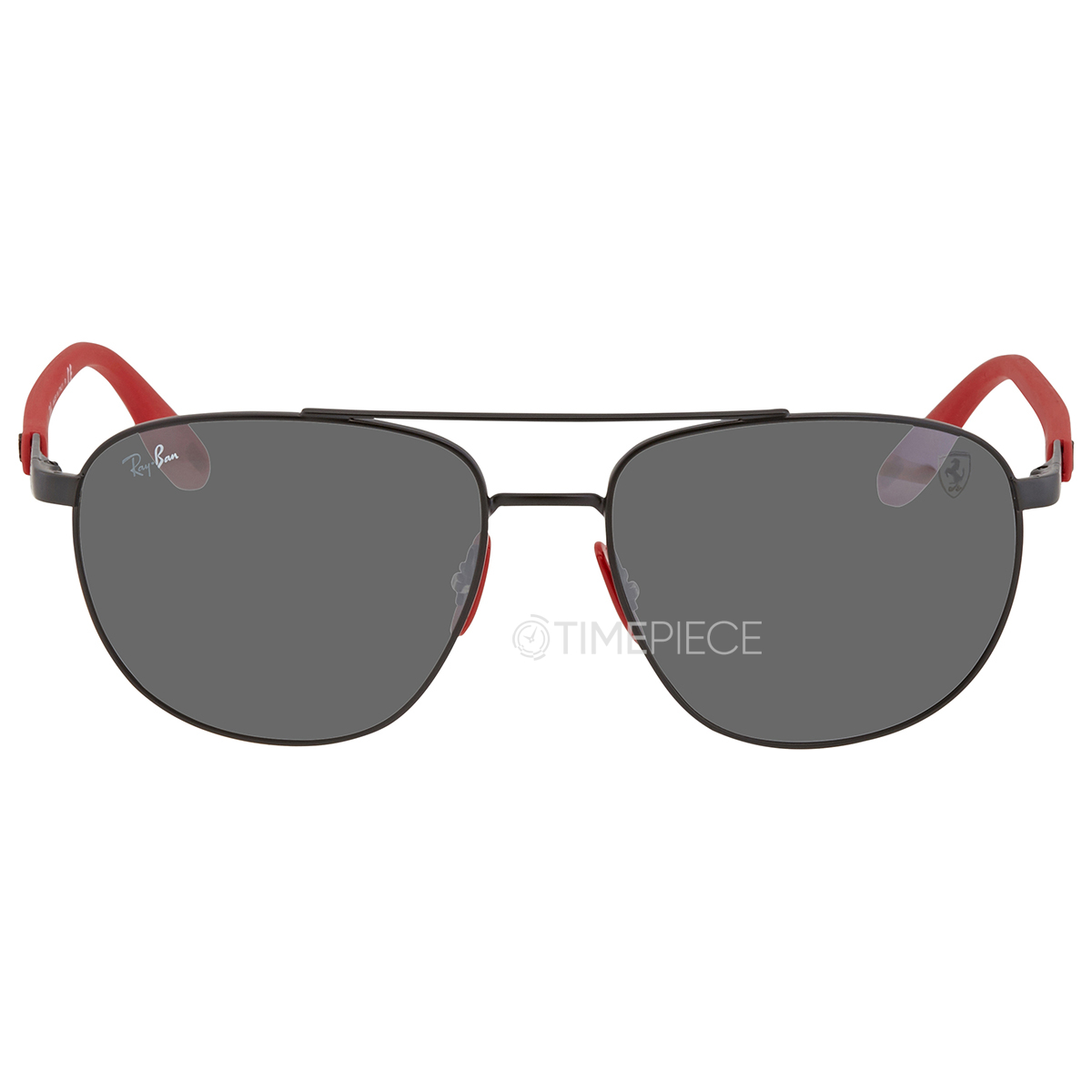 Ray Ban Scuderia Ferrari Grey Mirror Square Mens Sunglasses RB3659M ...