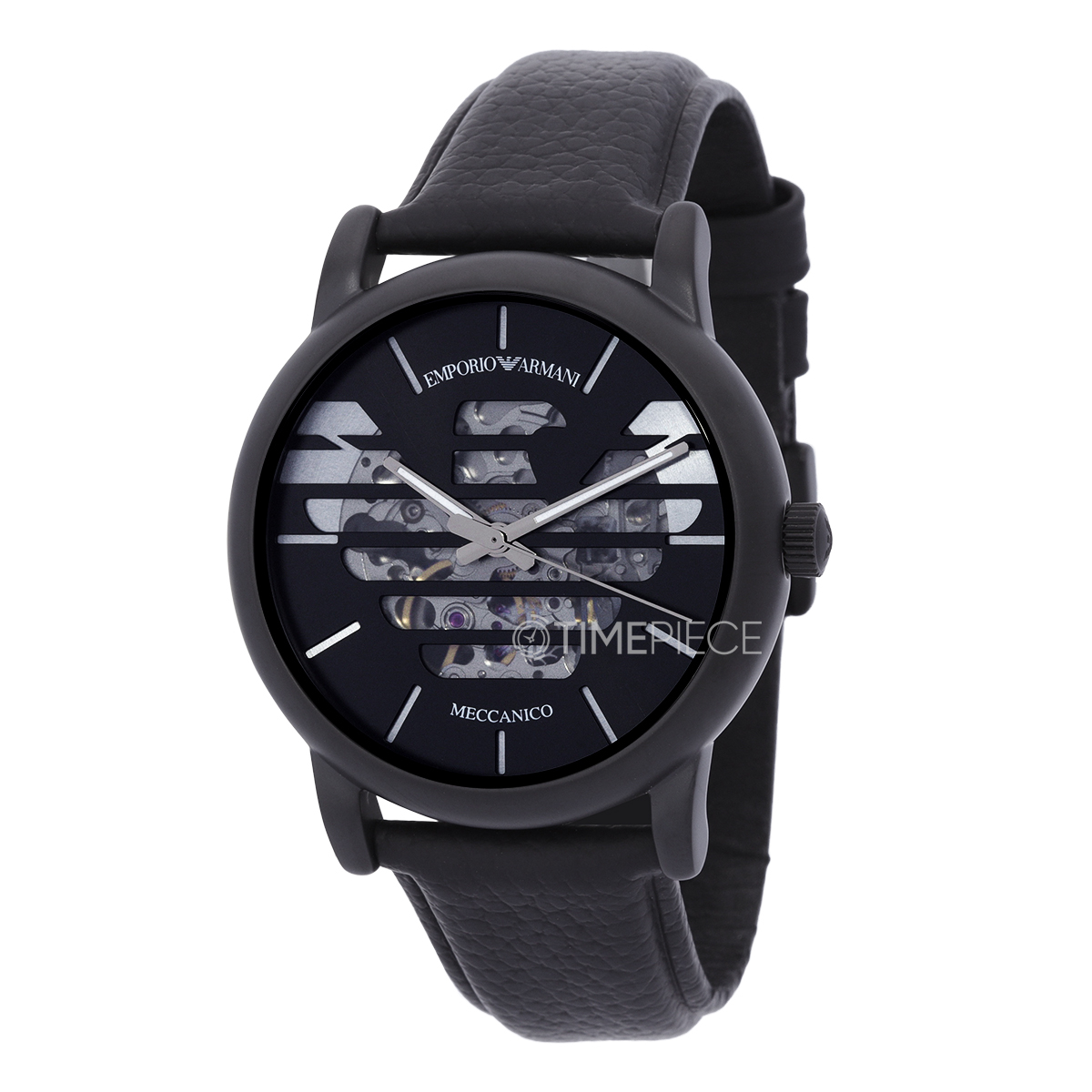 Armani Luigi Automatic Black Dial Mens Watch AR60032