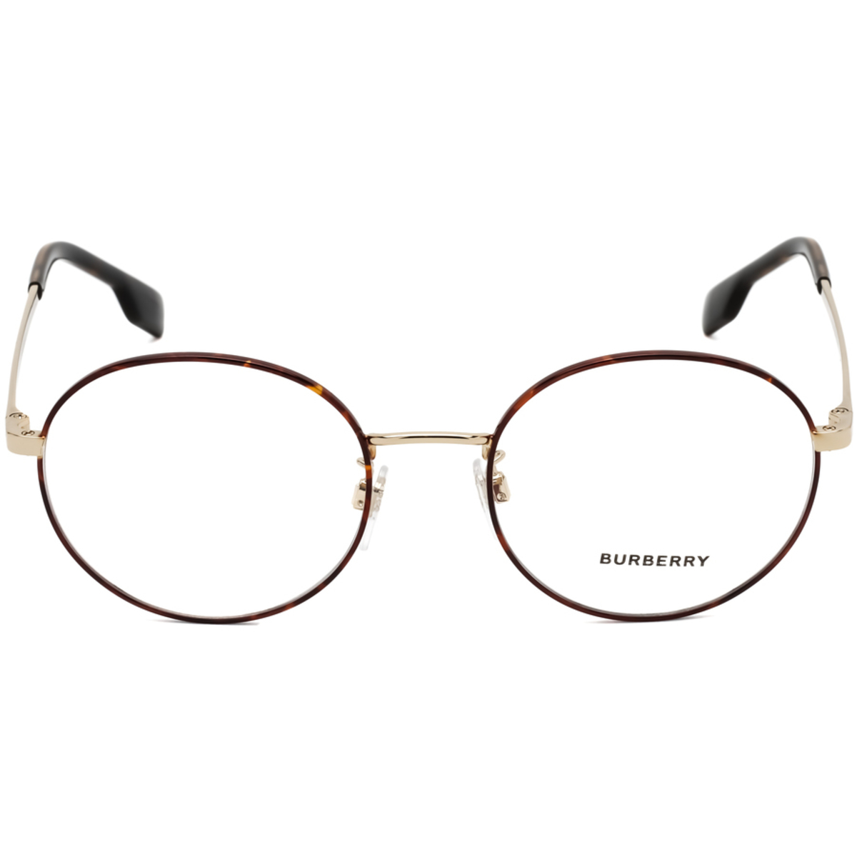 Burberry Mens Gold Tone Round Eyeglass Frames Be1345d130553