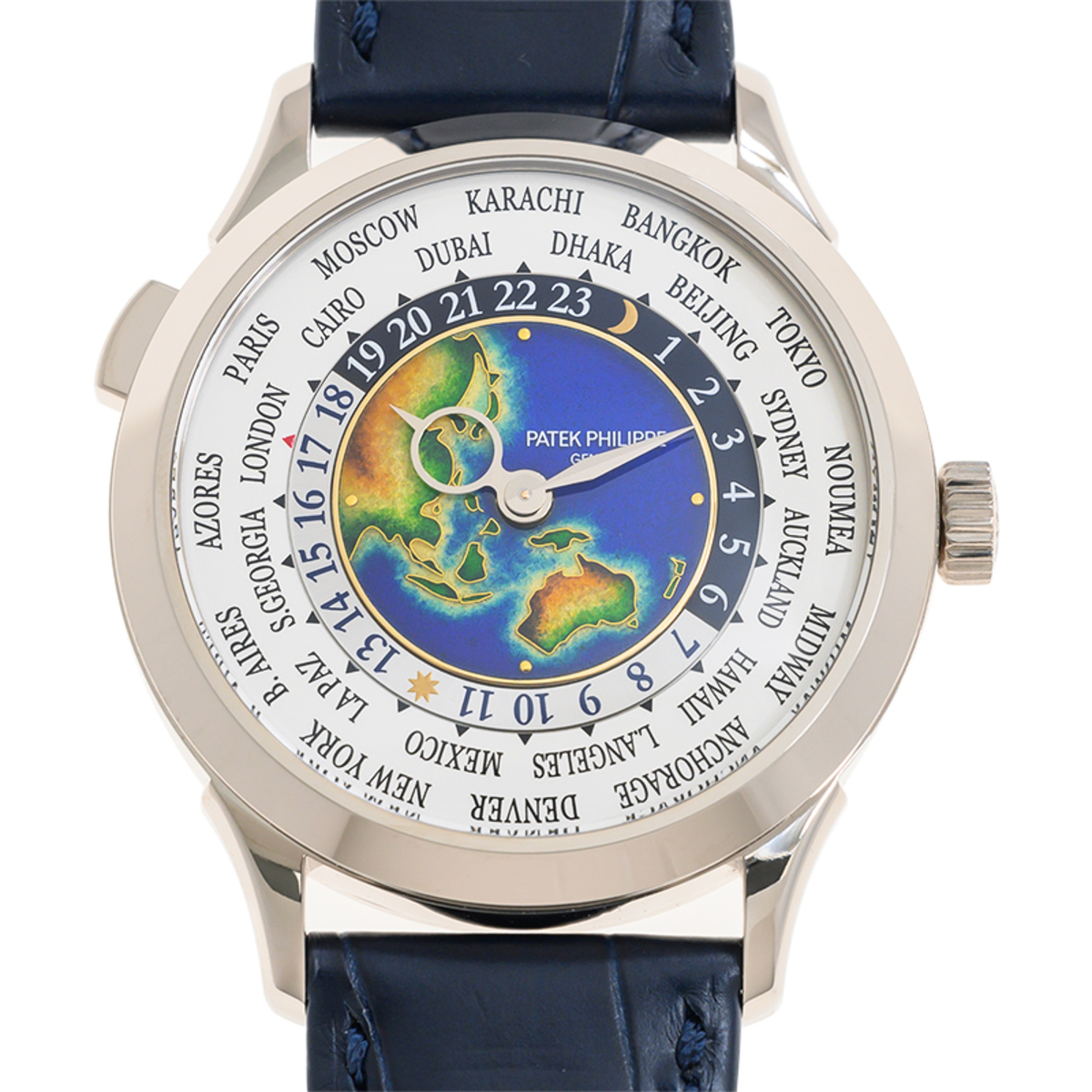 Patek Philippe Complications World Time Automatic Blue Dial Mens Watch ...