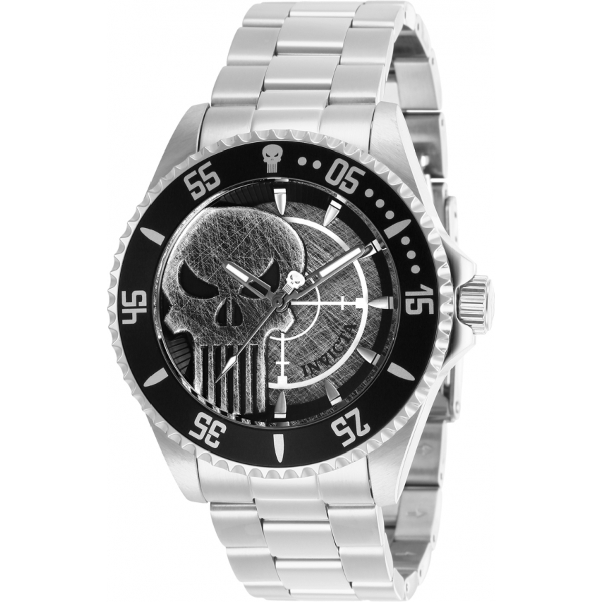Invicta Marvel Punisher Grey Dial Mens Watch 29693