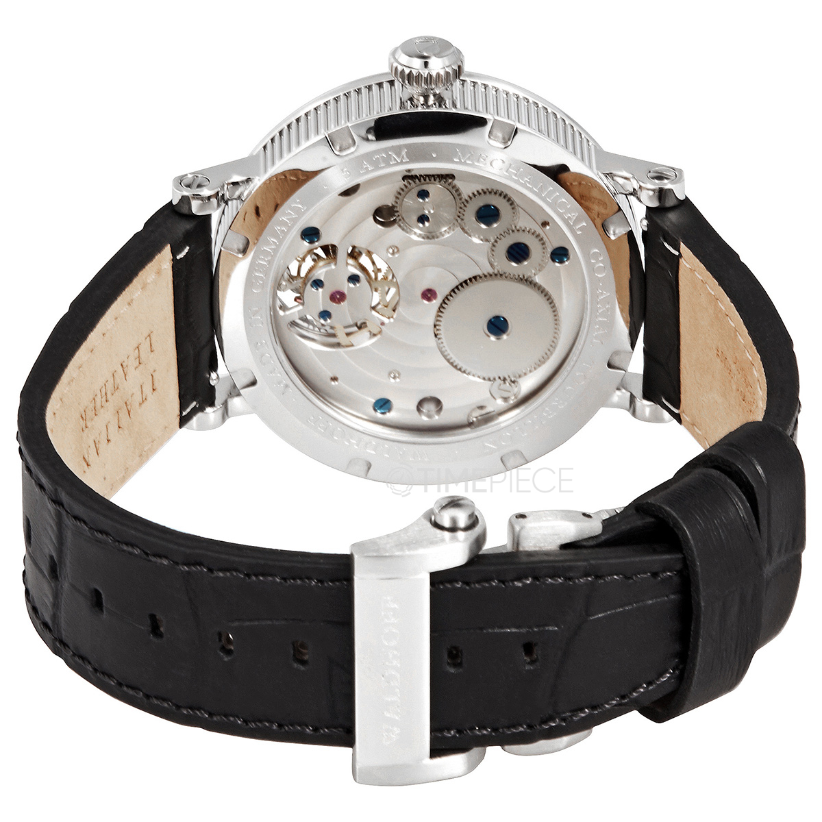 Waldhoff Ultramatic Limited Tourbillon Hand Wind Silver Dial Mens Watch ...