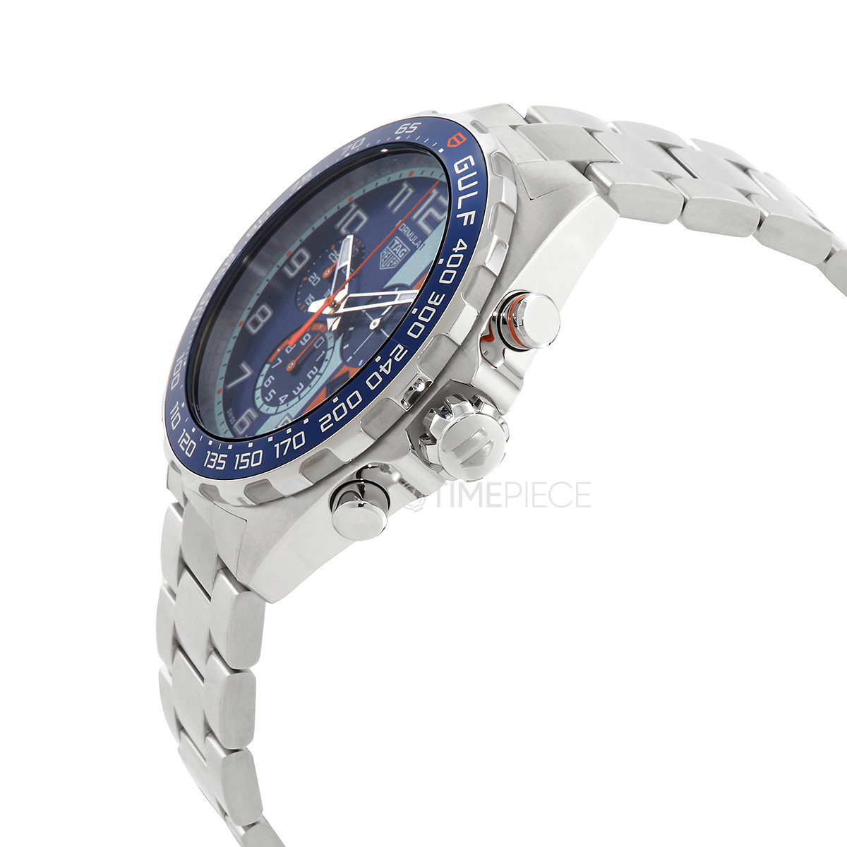 Tag Heuer Formula 1 X Gulf Chronograph Quartz Blue Dial Mens Watch ...