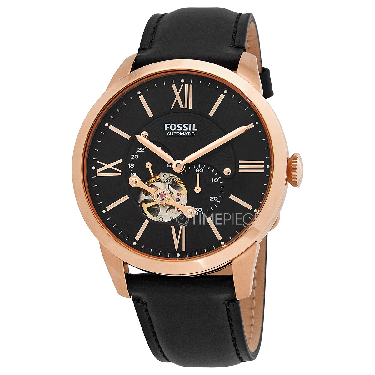 Fossil Townsman Chronograph Automatic Black Dial Mens Watch ME3170