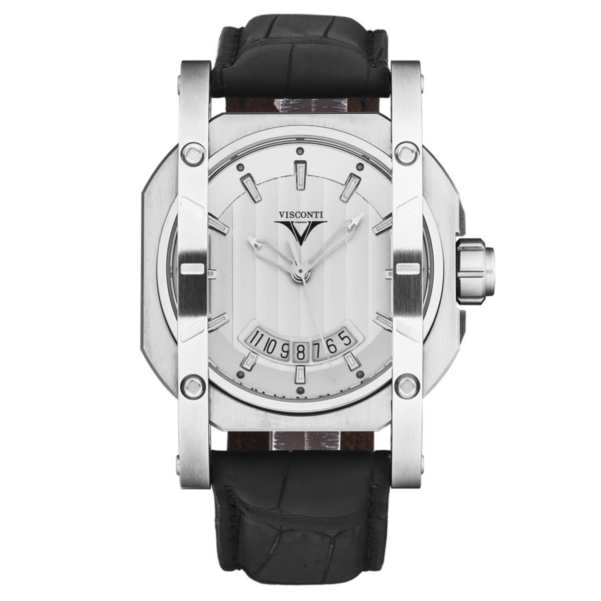 Visconti Up To Date Elegance Automatic Silver Dial Mens Watch W101-00 ...