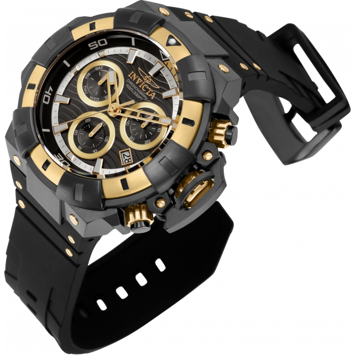 Invicta Akula Chronograph Quartz Black Dial Mens Watch 31895