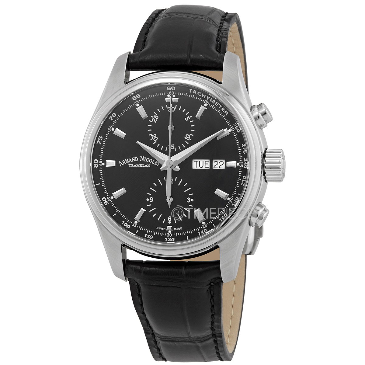 Armand Nicolet MH2 Chronograph Automatic Black Dial Mens Watch A647A-NR ...